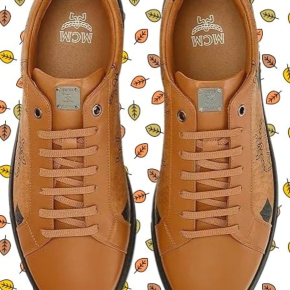 MCM | Shoes | Mcm Mens Tan Leather Sneakers | Poshmark
